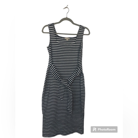 LOFT | Dresses | Loft Womens Dress Nautical Bodycon Square Neck Wide ...